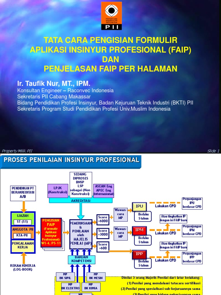 Tatacara Pengisian Dan Contoh FAIP | PDF