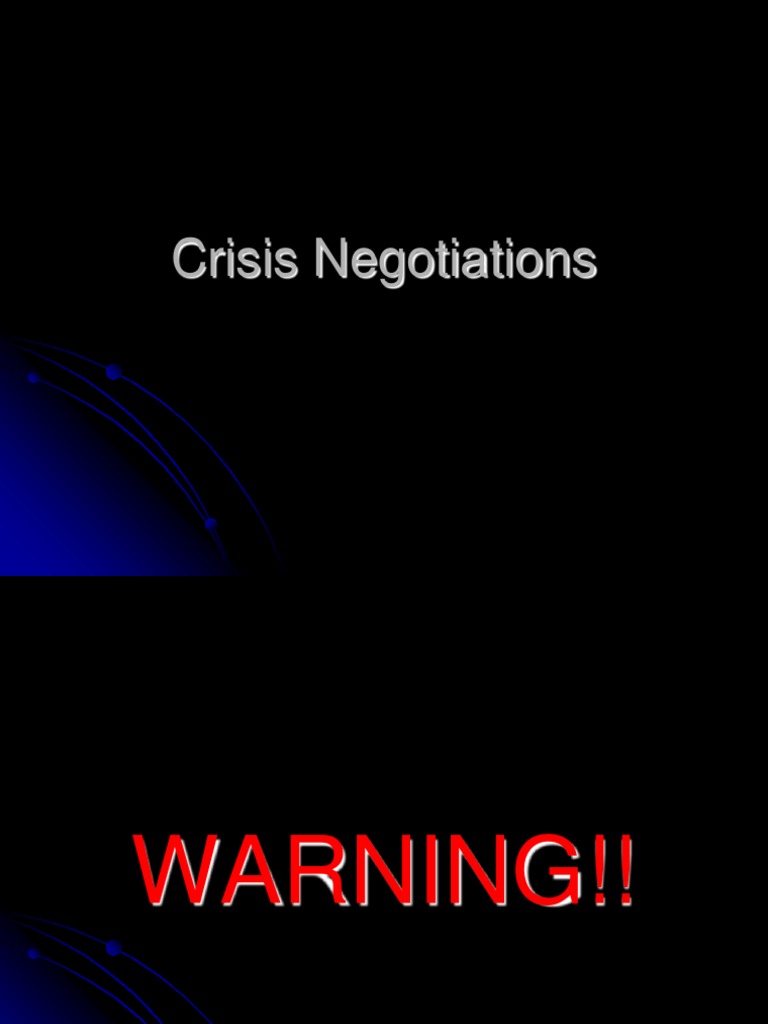 Hostage Lecture | PDF | Hostage | Negotiation