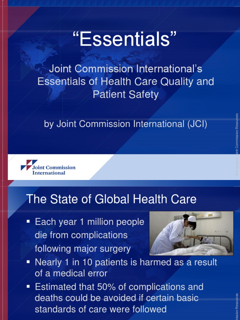 Joint Commission International’s Essentials of Health Care Quality and ...
