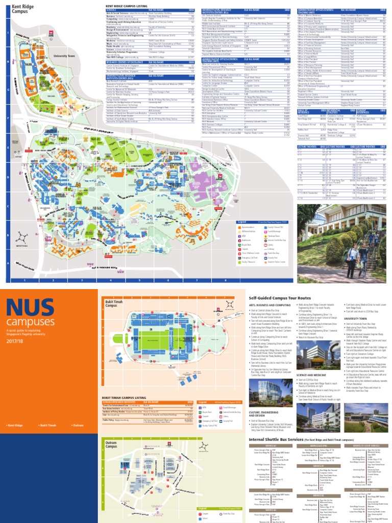 NUS Campus Map Full | Science | Science (General)