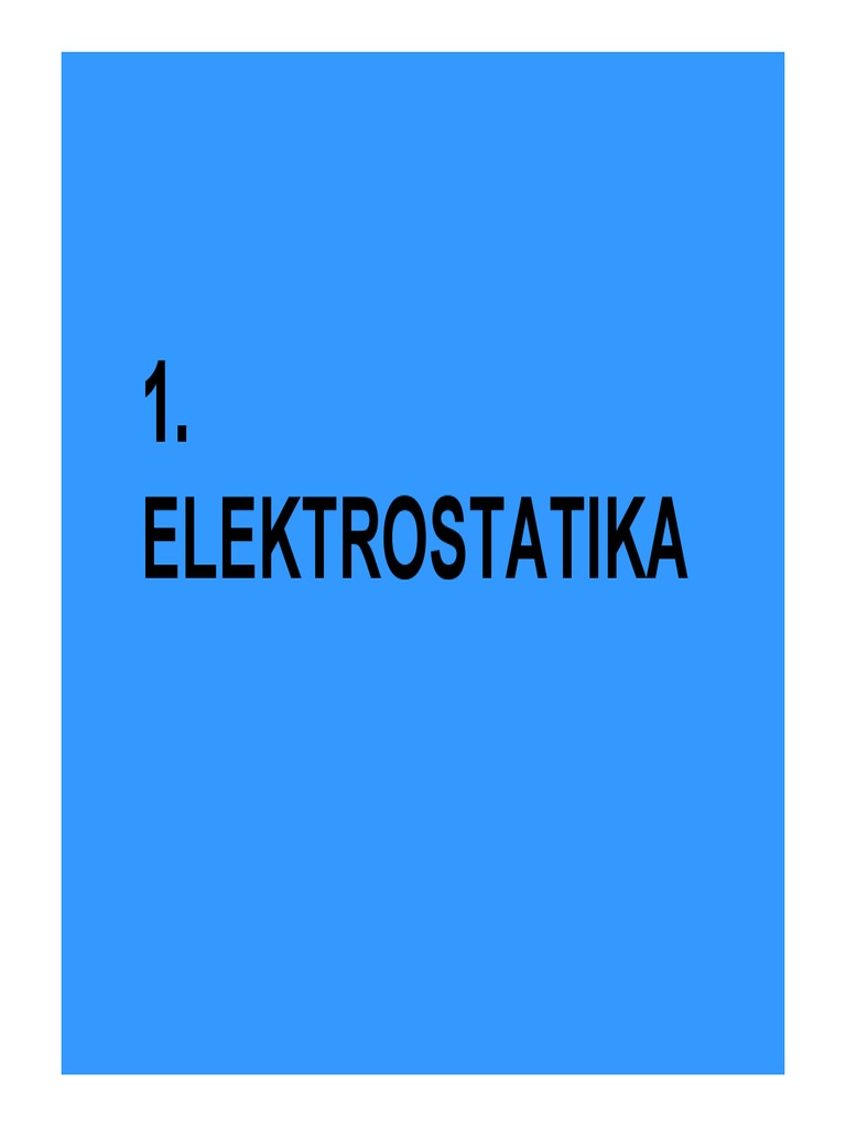 Elektrostatika PDF | PDF