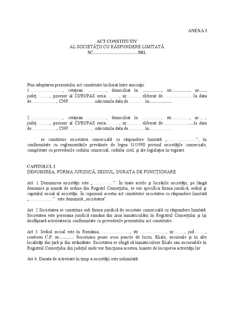 Model ACT CONSTITUTIV PDF | PDF
