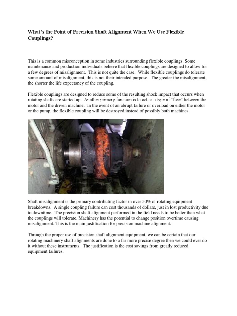 What's The Point of Precision Shaft Alignment When We Use Flexible ...