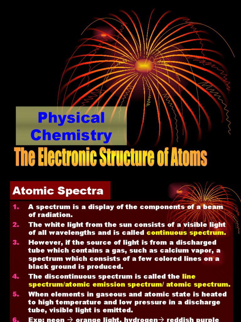 Electronic Structure | Download Free PDF | Emission Spectrum | Chemistry