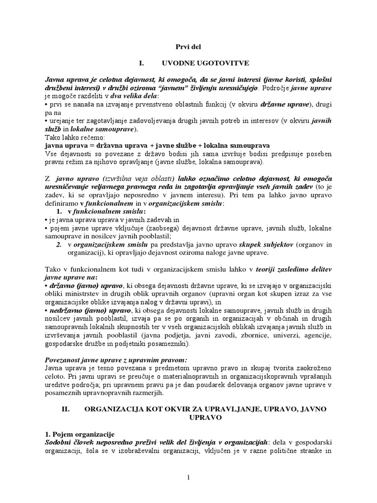 Javna Uprava Skripta | PDF