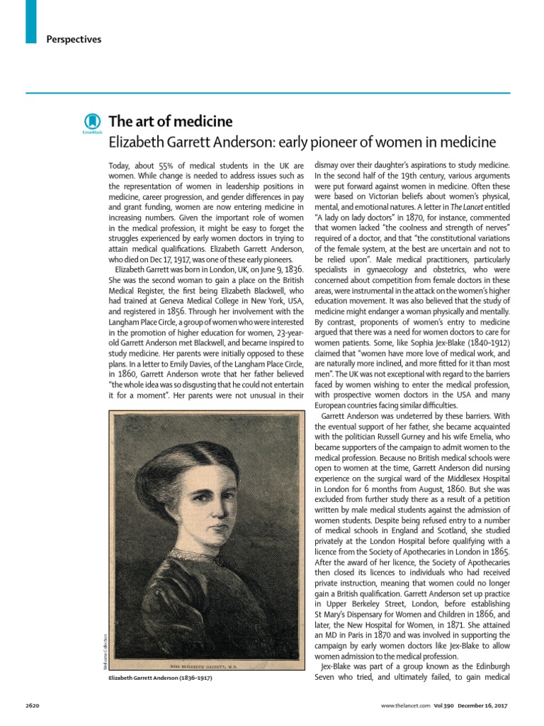 Elizabeth Garrett Anderson | PDF | Physician | Medical School