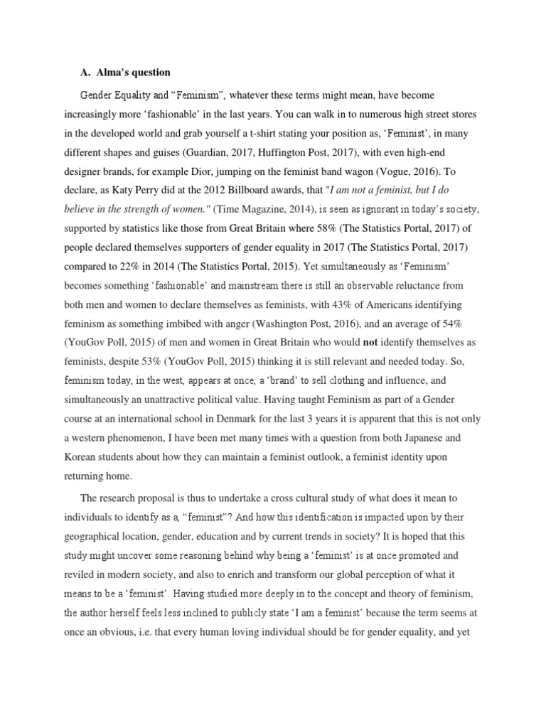 Assignment | PDF | Feminism | Gender Studies