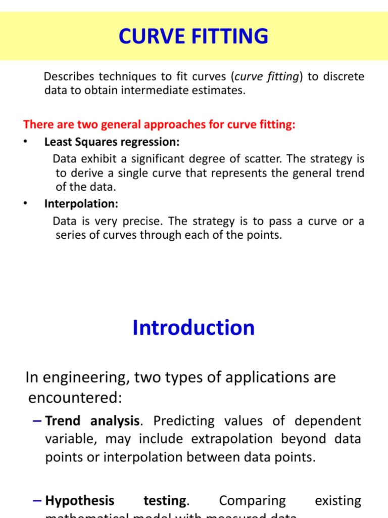 Curve Fitting | PDF | Regression Analysis | Errors And Residuals