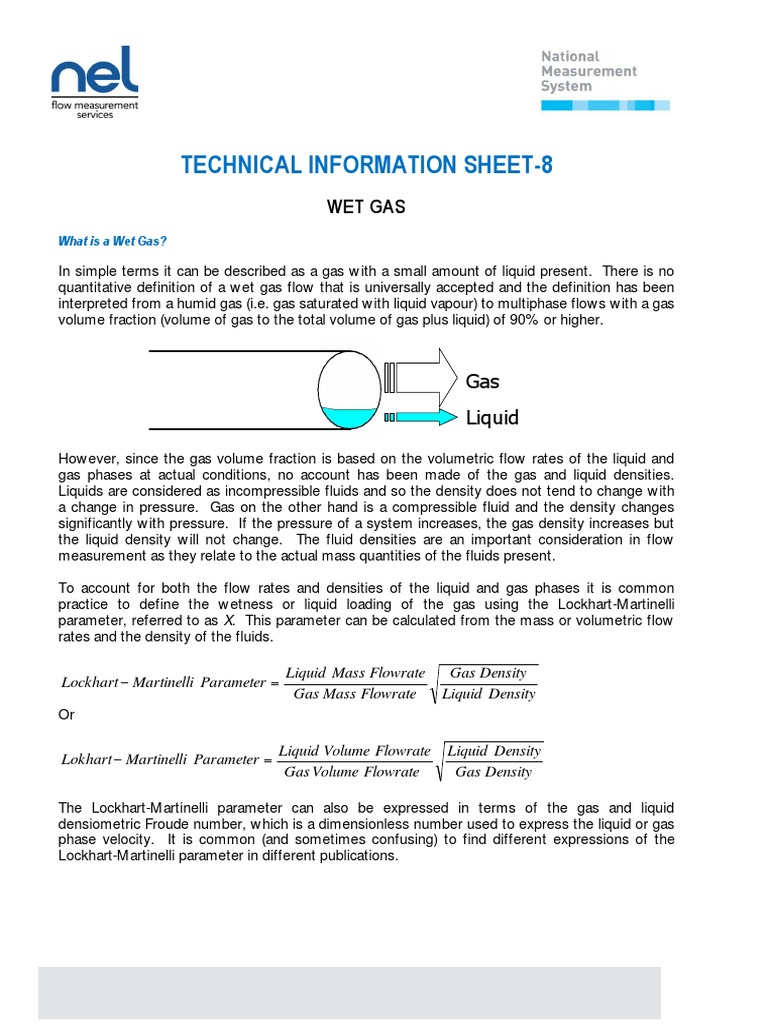 Datasheet-8 Wet Gas | PDF | Density | Soft Matter