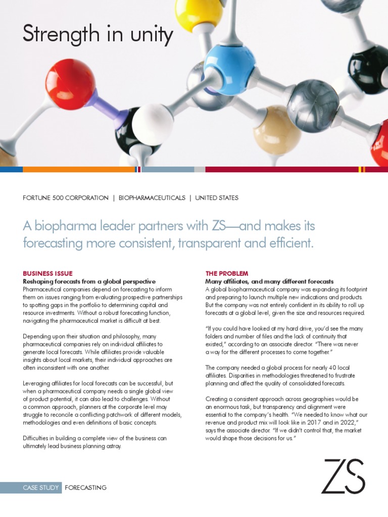 ZS Case Study Global Biopharma Forecasting | PDF | Market (Economics ...