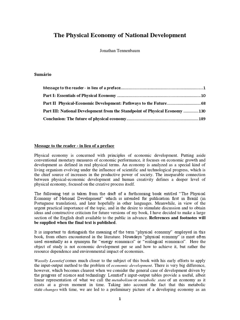 The Physical Economy of National Development (Definitivo) - Jonathan ...