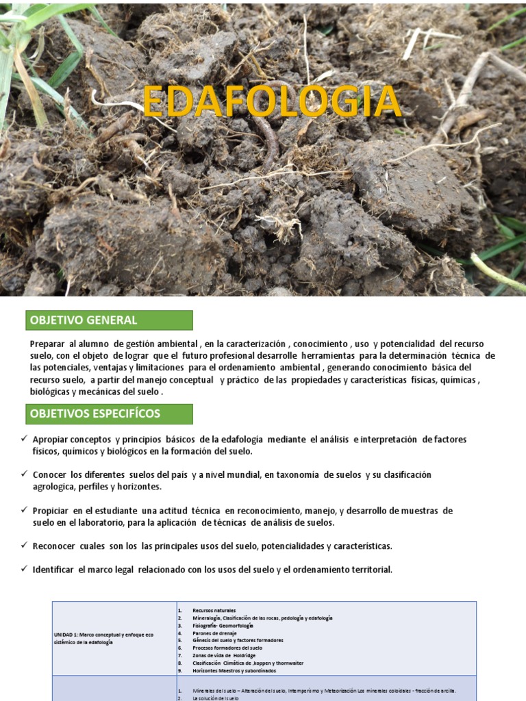 Edafologia 1 Final | PDF | Terreno | Suelo