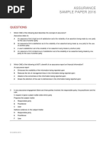 Icaew Cfab Asr 2019 Sample Exam | PDF | Audit | Internal Control