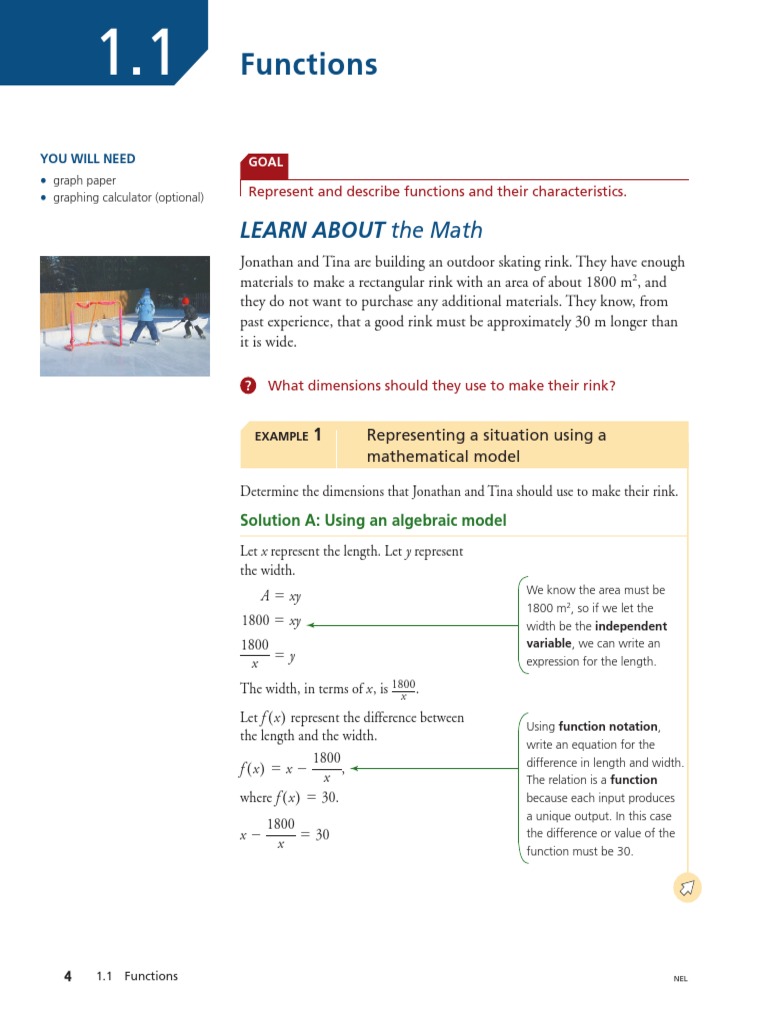Nelson MHF 4U Advanced Function 1.1 | PDF | Function (Mathematics ...