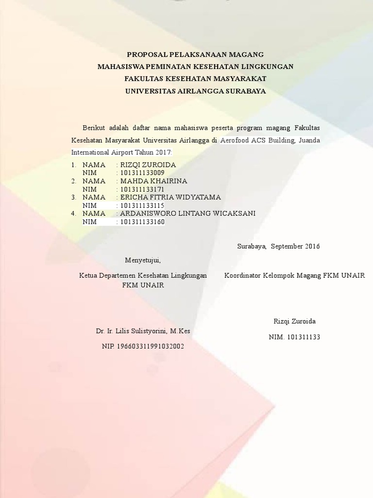 Proposal Magang | PDF