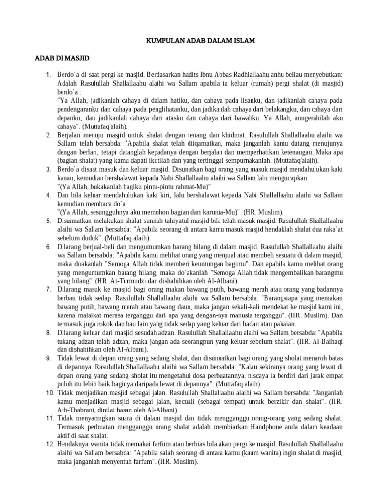 Adab Adab | PDF