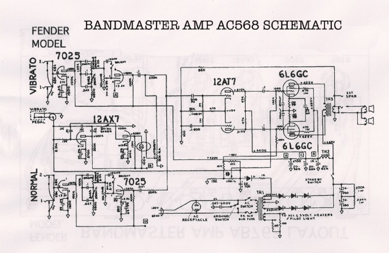 Bandmaster AC568 Schematic | PDF