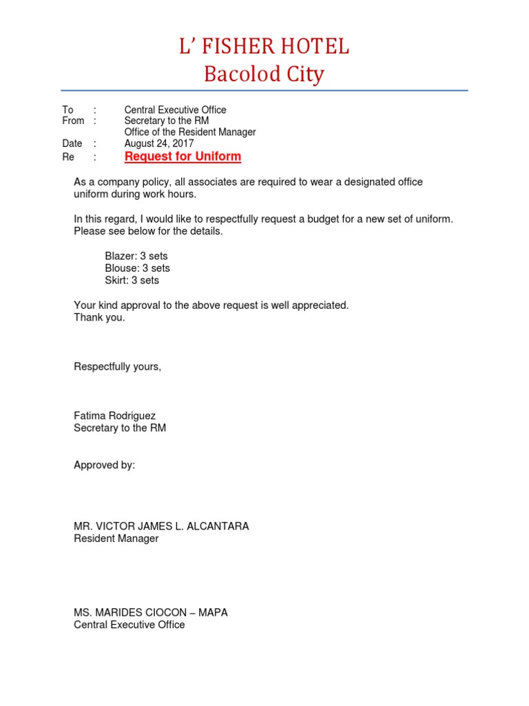 Request for Uniform Budget Approval | PDF | Business | Finance & Money ...