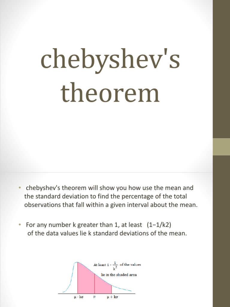Chebyshev's Theorem | PDF