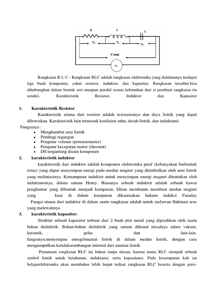 Rangkaian R L C | PDF