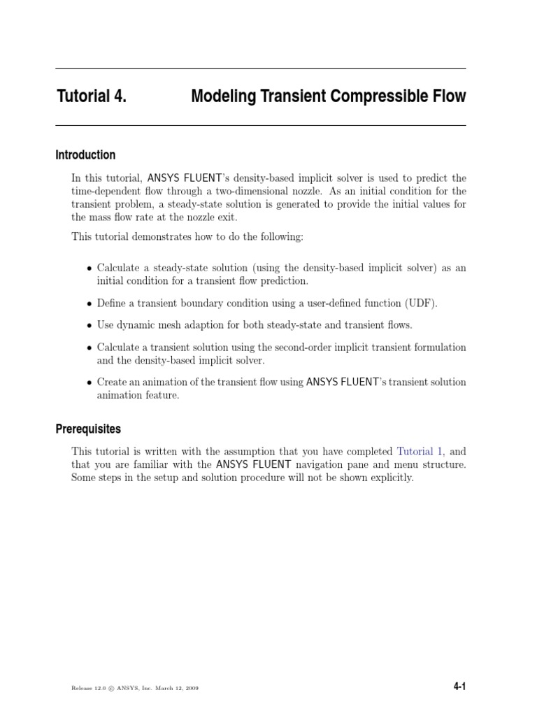 Transient Analysis Compressible Fluid PDF | PDF | Compressible Flow | Fluid Dynamics