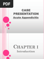 Case Study (Appendicitis) | PDF | Abdomen | Gastroenterology