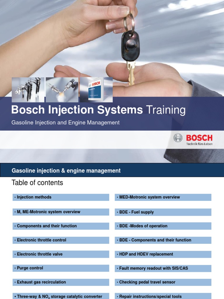 Bosch Gasoline Engine Management Overview | PDF | Ignition System ...