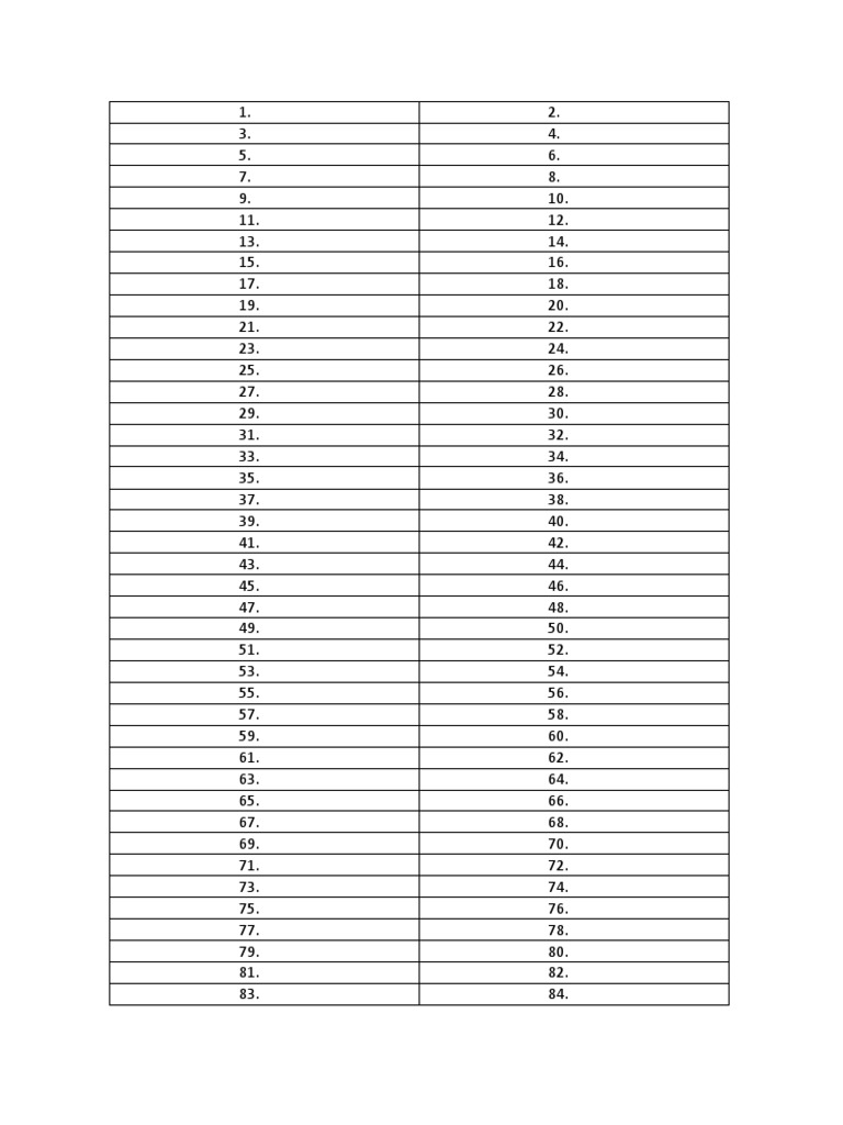Numeros Del 1 Al 500 | PDF