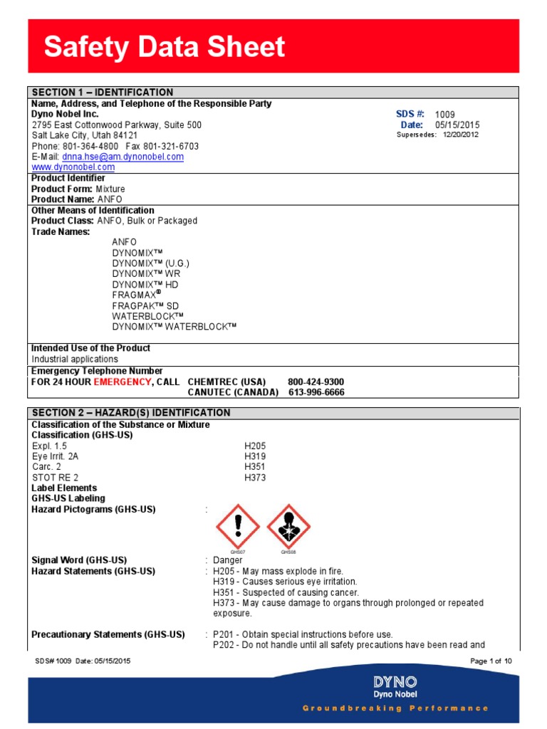Safety Data Sheet Ssssssherrsheetssh Eesheet: Section 1 ...