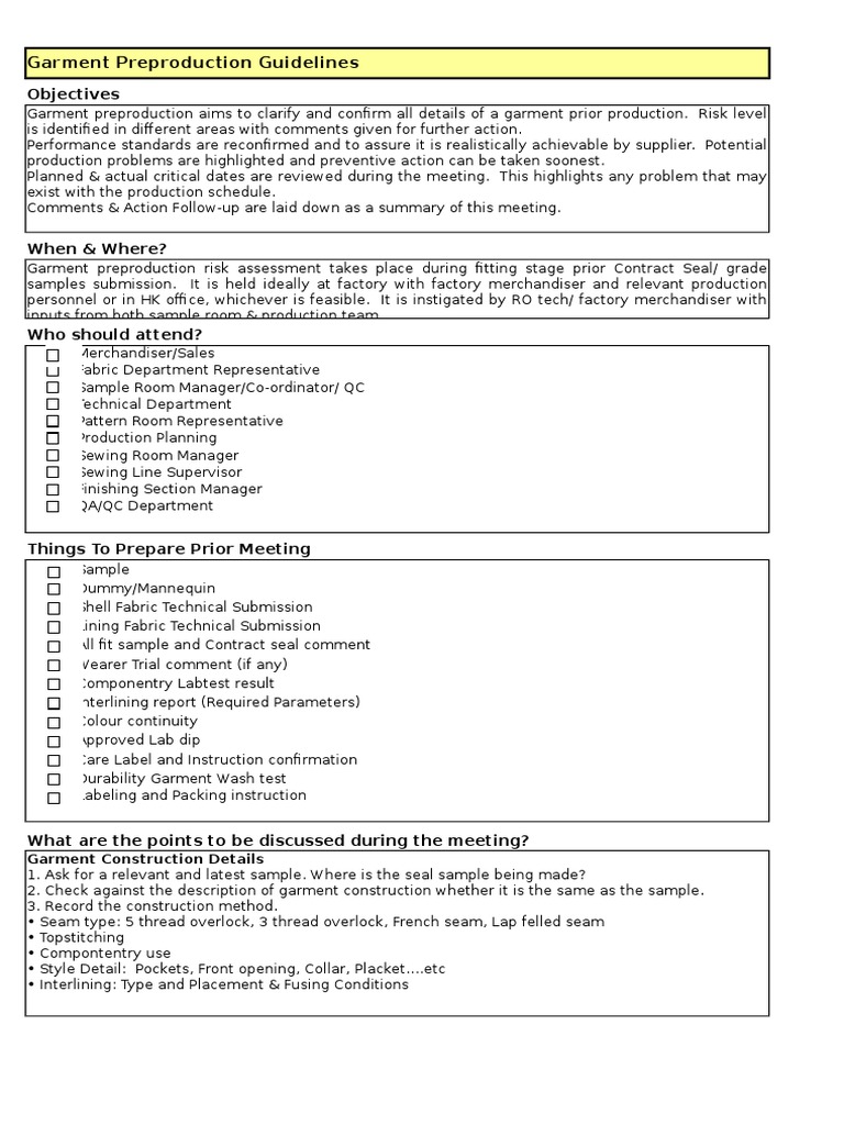 5121 Garment PP Form Version 2 1 | PDF | Seam (Sewing) | Yarn