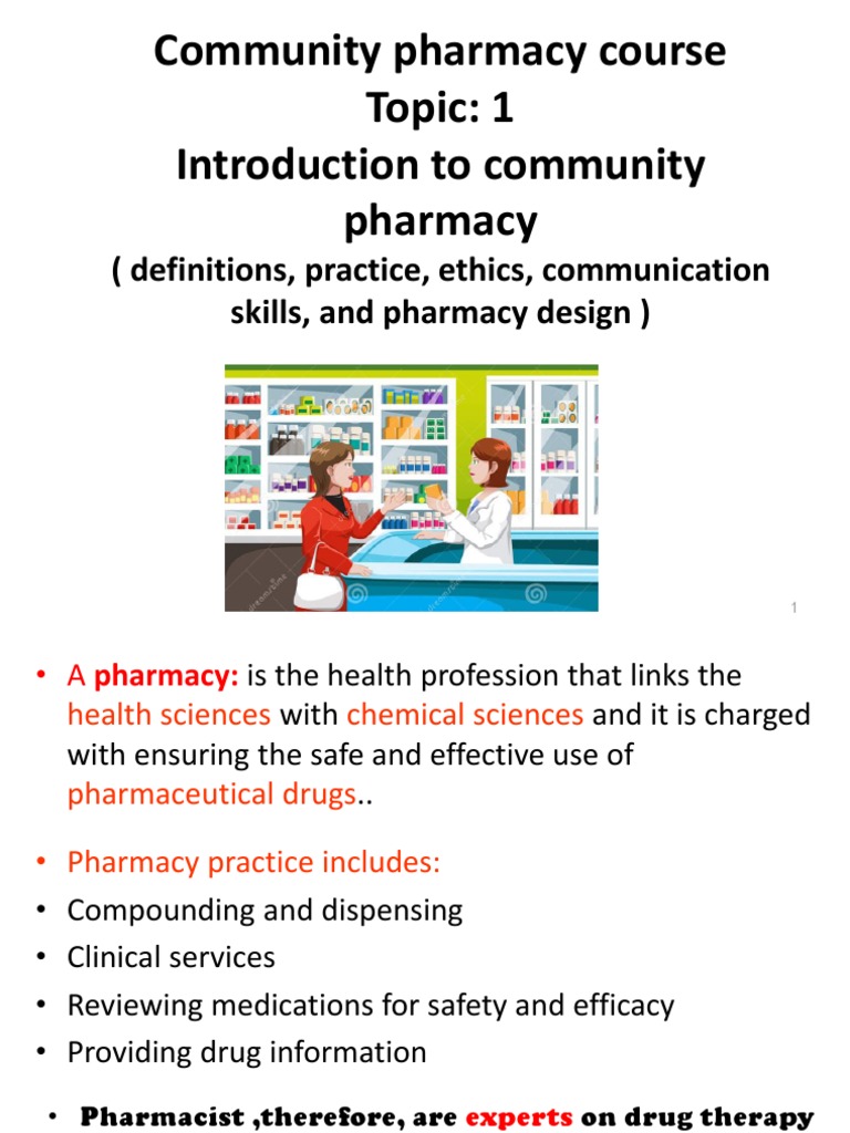 Comunity Pharmacy Introduction Mod Pdf Pharmacy Pharmaceutical Drug