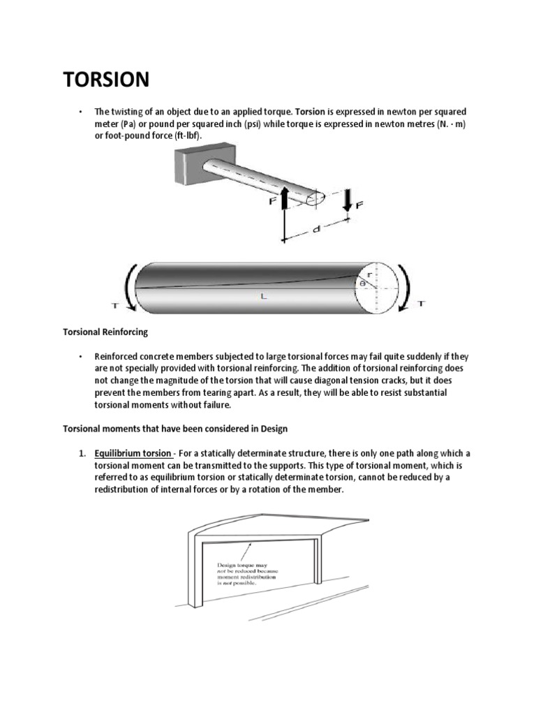 Torsion: Torsional Reinforcing | PDF | Beam (Structure) | Force