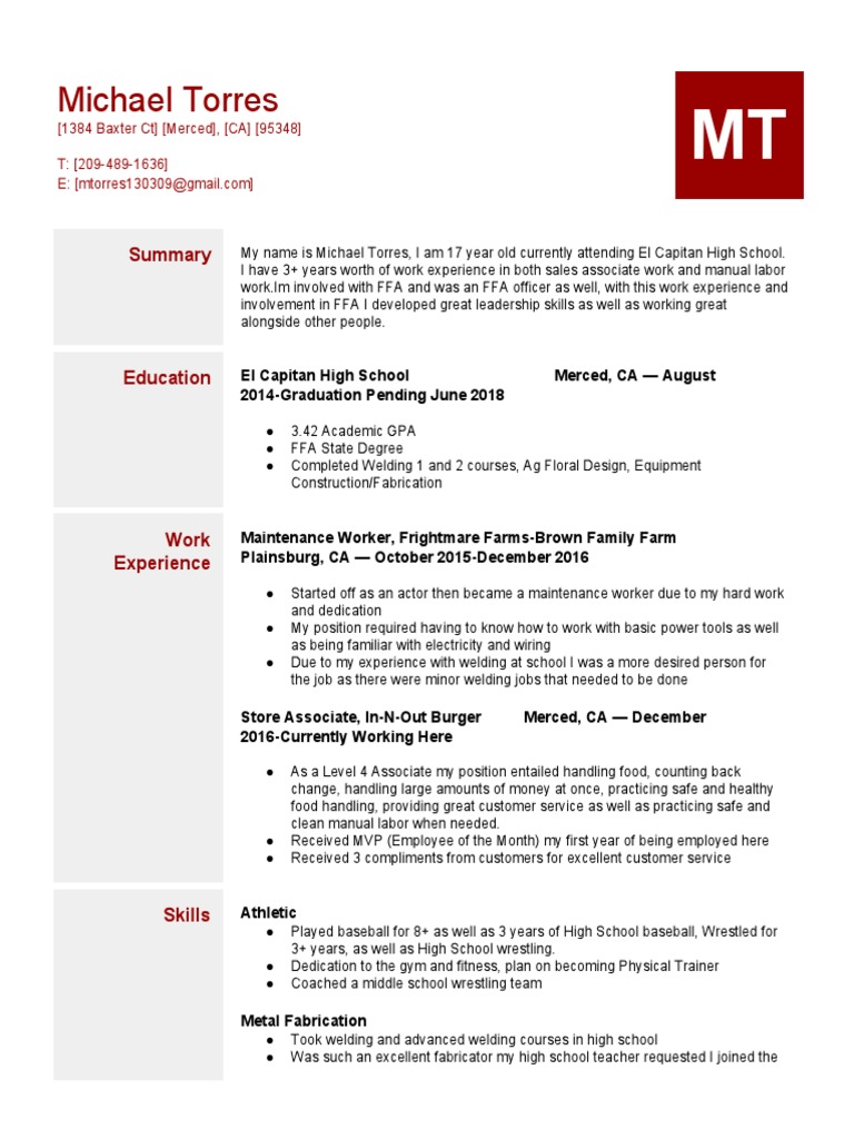 Ramirez-Resume Template 2015 | PDF | Employment | Business