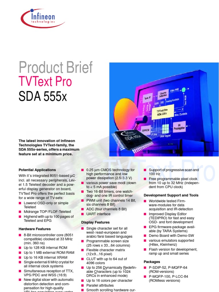Sda 5550 | PDF | Manufactured Goods | Electronic Engineering