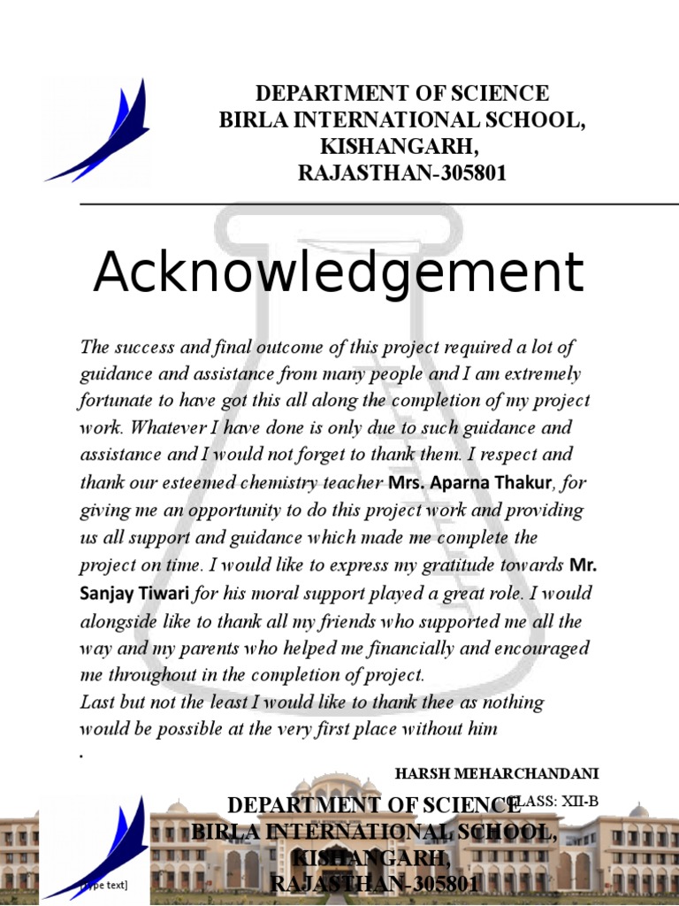 Chemistry Project File | PDF