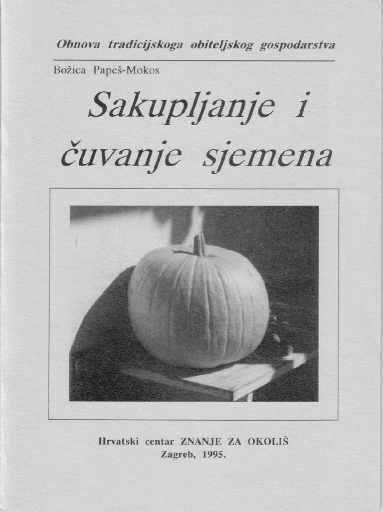 Sakupljanje I Cuvanje Sjemenja PDF | PDF