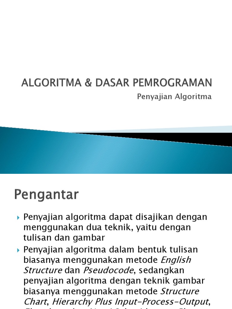 Algoritma Dasar Pemrograman | PDF | Komputer