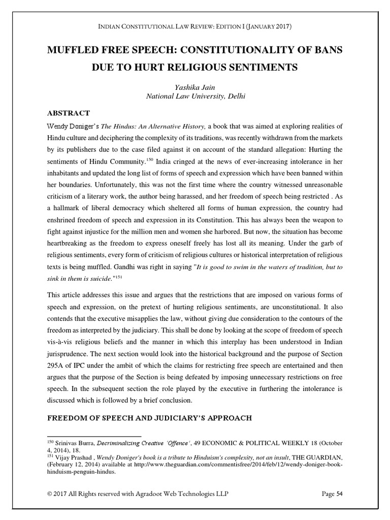 Muffled Free Speech | PDF | Freedom Of Speech | Reasonable Person