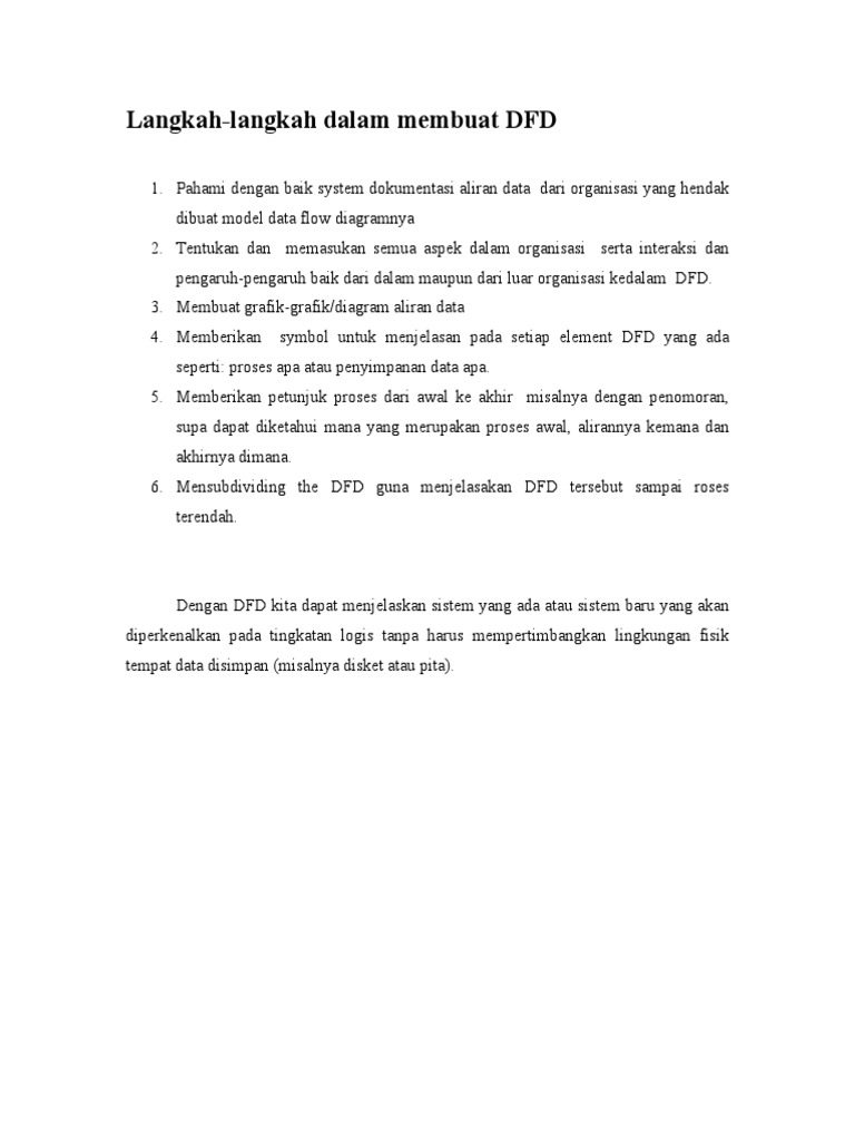 Membuat DFD PDF | PDF