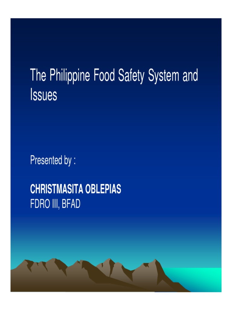 Philippines Food Safety System | Download Free PDF | Food Safety | Foods