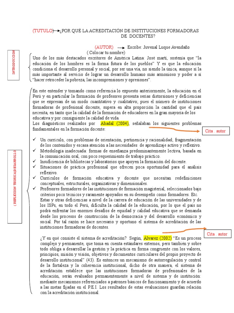 Articulo Academico. Ejemplo | PDF | Institución | Plan de estudios