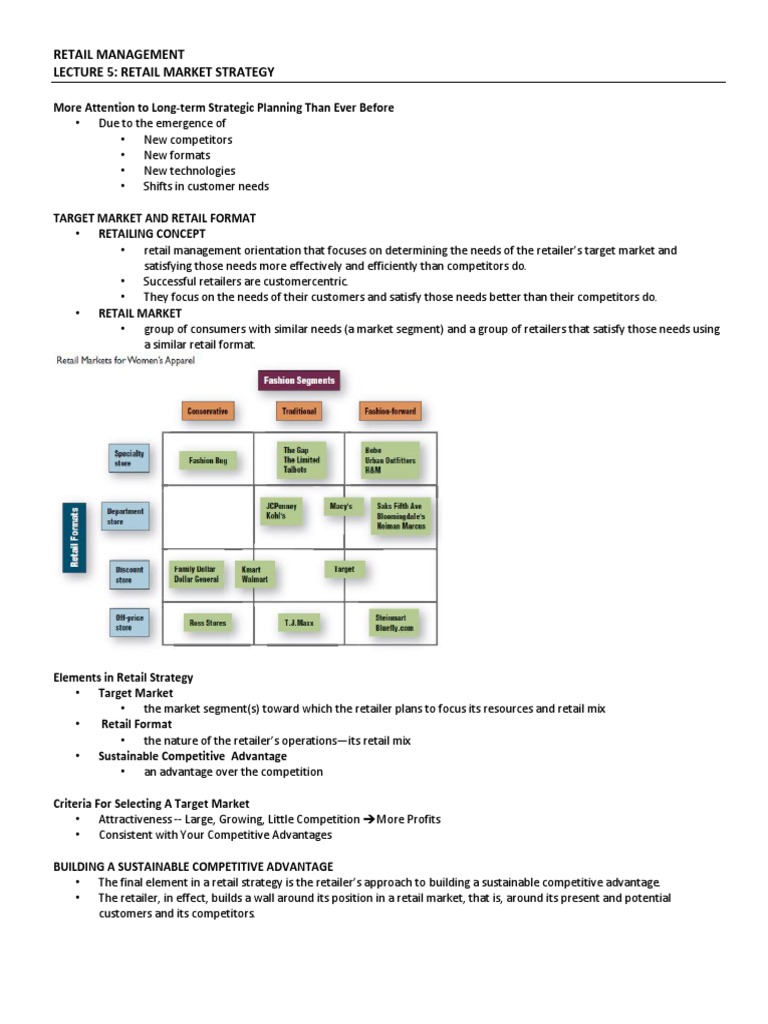Retail Strategy & Competitive Advantage | PDF | Retail | Competitive ...