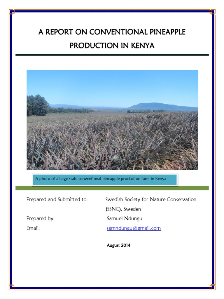 Conventional Pineapple Farming in Kenya | PDF | Herbicide | Pesticide
