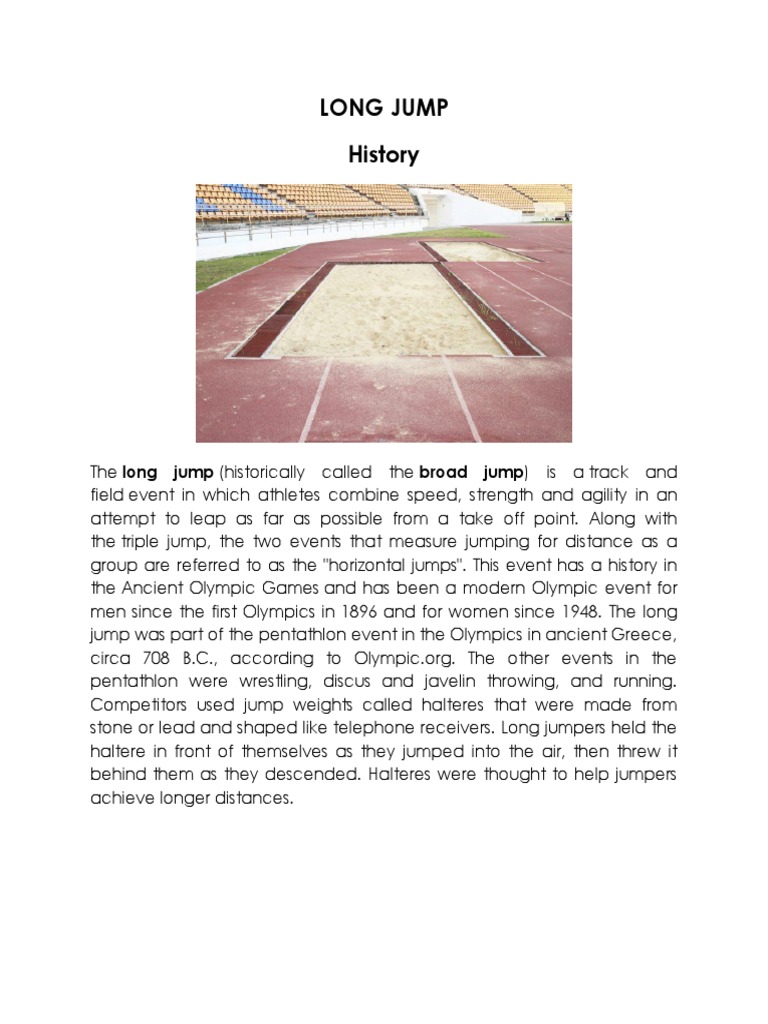 Long Jump | PDF | Sports | Recreation