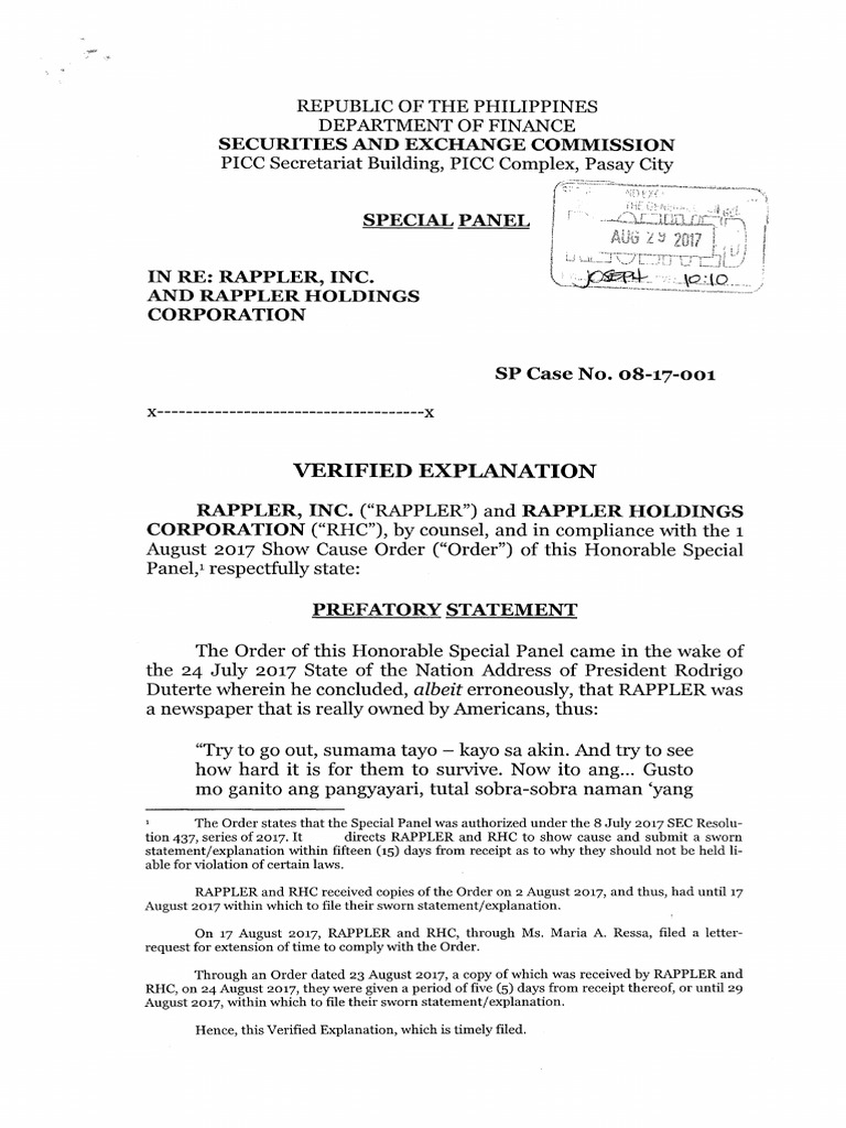 Securities And Exchange Commission: Verified Explanation