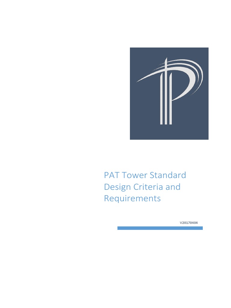 DIN-PS00-De0001 PAT Tower Standard Design Criteria and Requirement (Rev3... | PDF ...