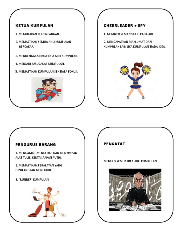 Kad Peranan (Tugas Kumpulan) | PDF