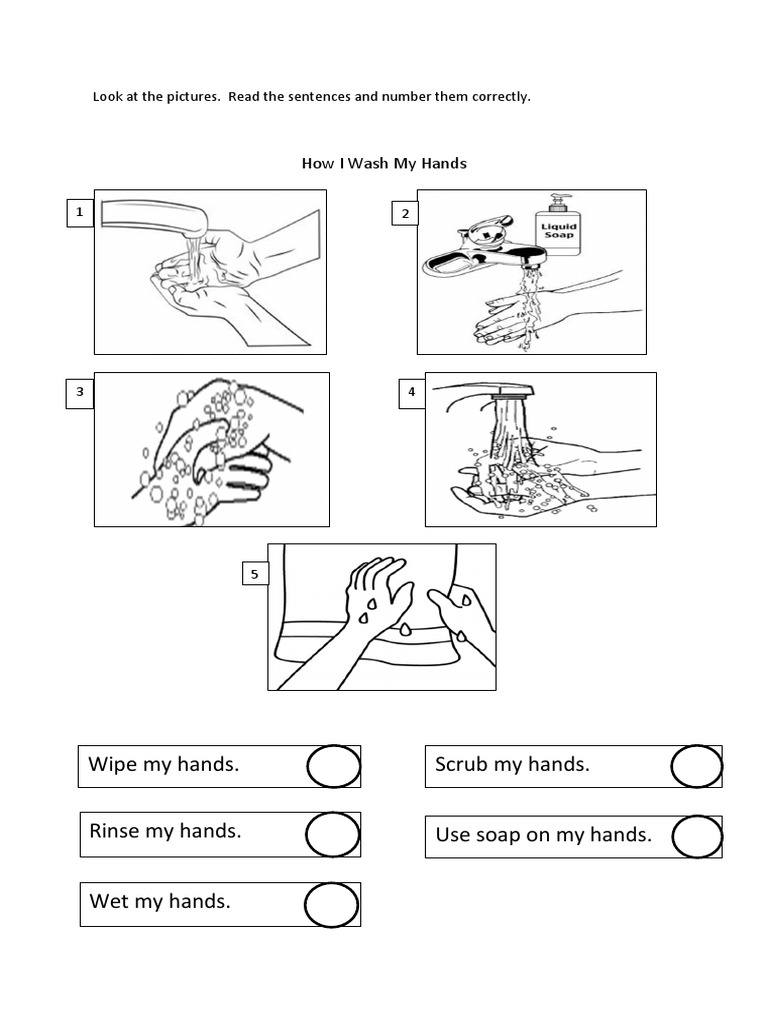 Hand Washing Steps for Kids | PDF | Self-Improvement