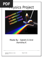 Hollow Prism Class 12 Physics Investigatory Project | PDF | Prism ...