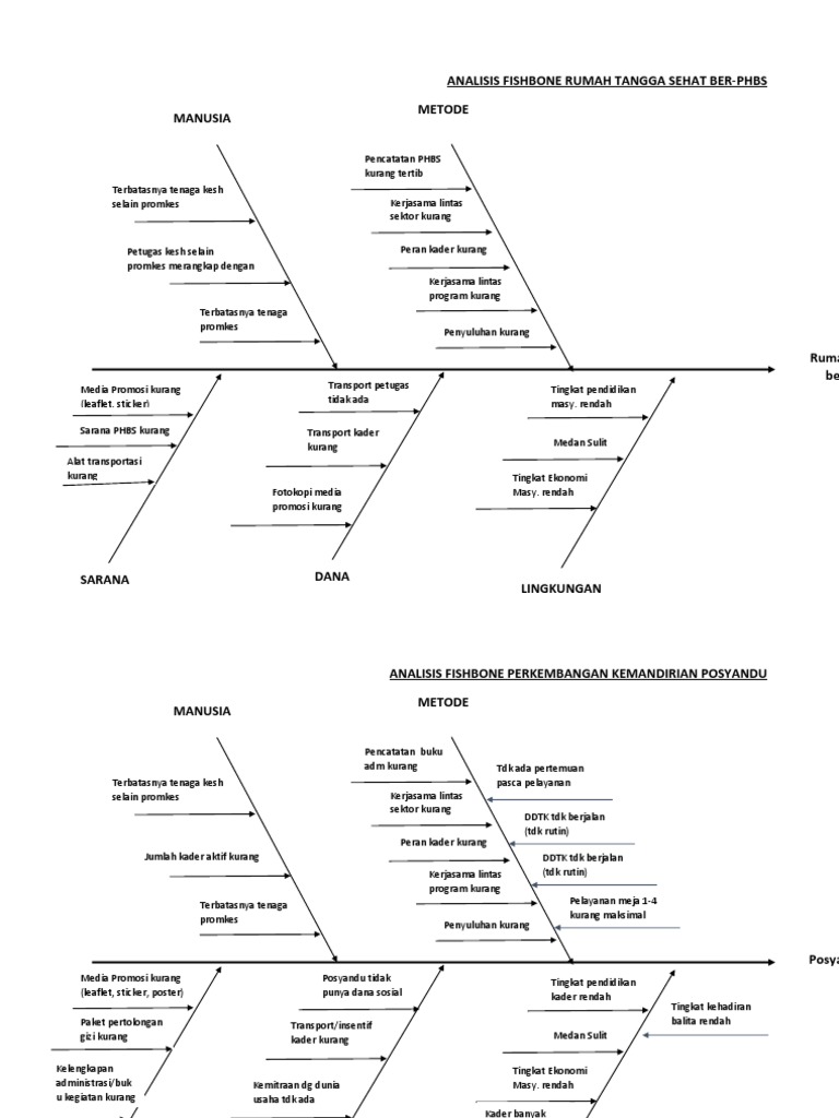 Analisis Fishbone Rumah Tangga Sehat Ber | PDF